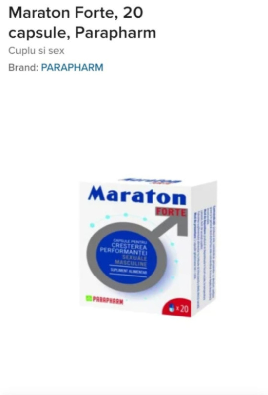 maraton forte 20 capsule - 68 £, Anunturi - AngliaMea.ro